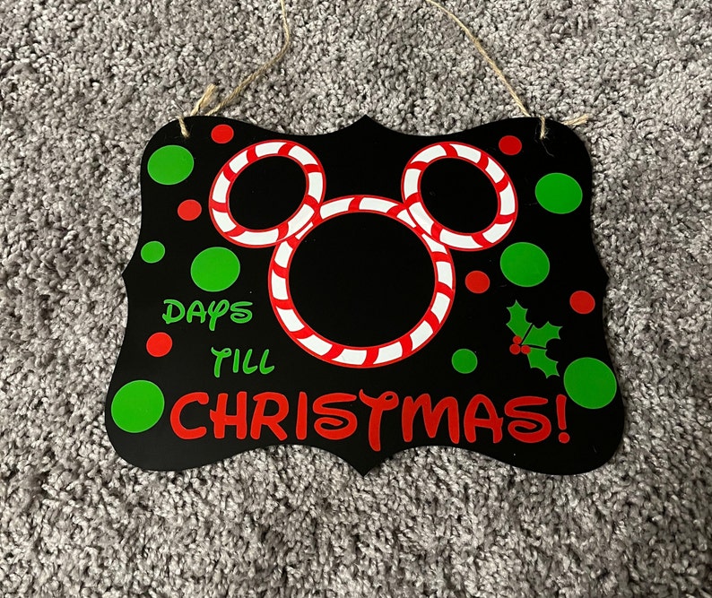 Magical Mouse Christmas Countdown Chalkboard Sign - Etsy