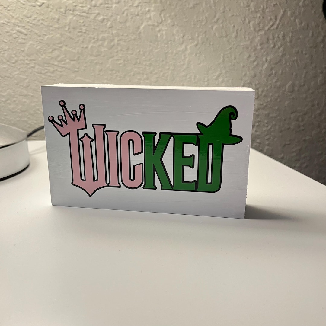 Wicked-inspired Wooden Sign - Small Self-standing Home Decor (perfect ...