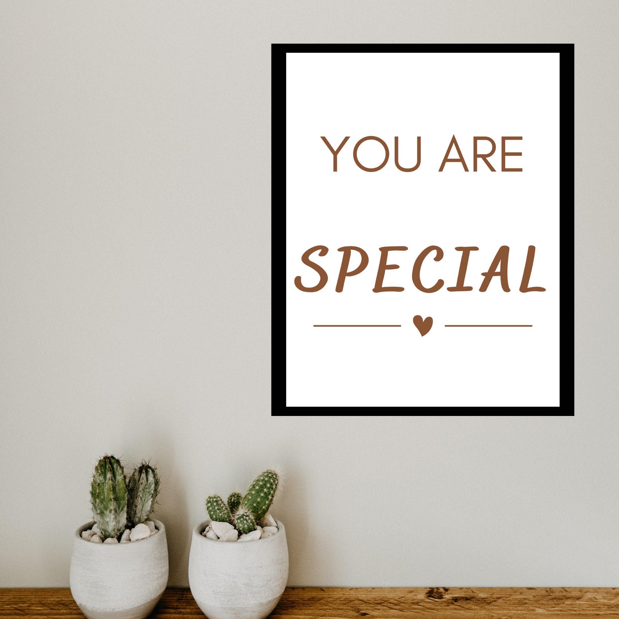 You Are Positive Affirmations Digital Prints Brown Text - Etsy