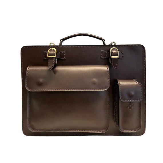 Modarno Leather Briefcase Men Leather Bag Lawyers Bag | Etsy