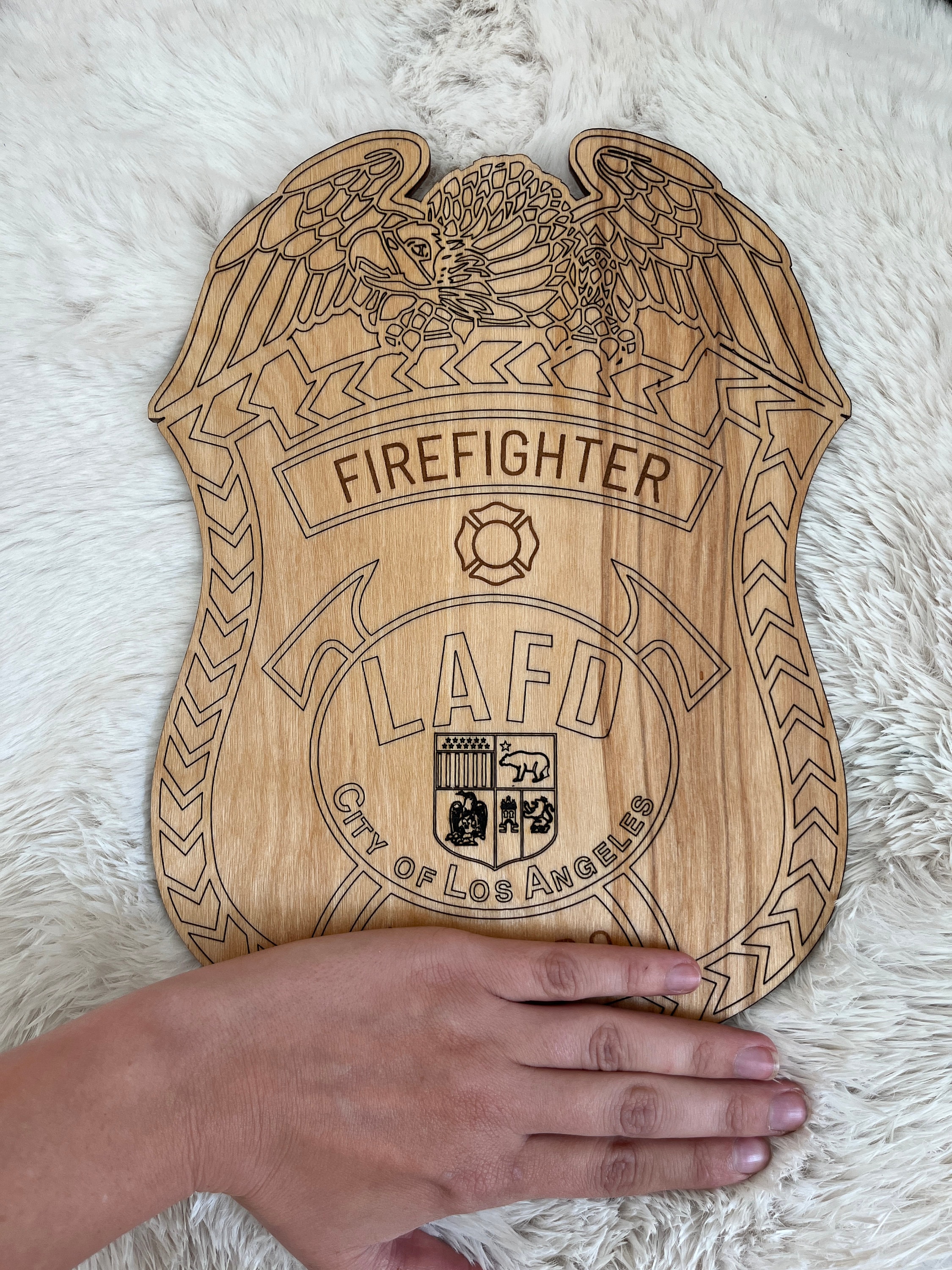 LAFD Badge Engraving - Etsy