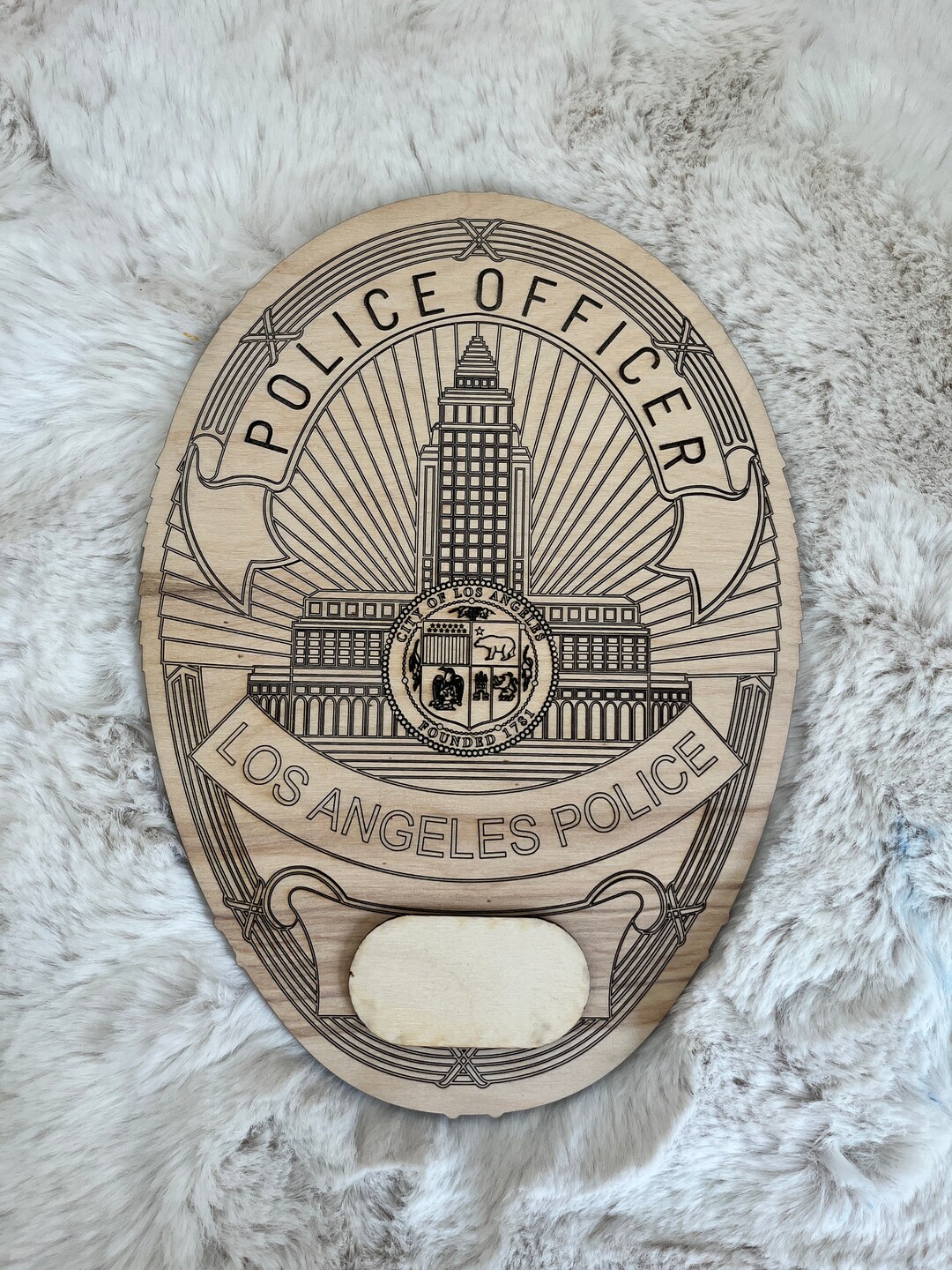 Police Department Badge Engraving - Etsy