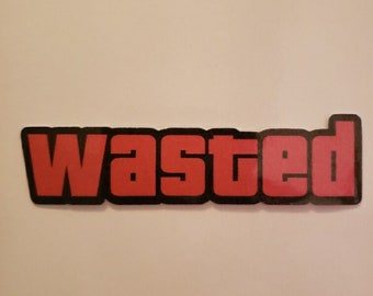 Wasted Gta Sticker - Etsy