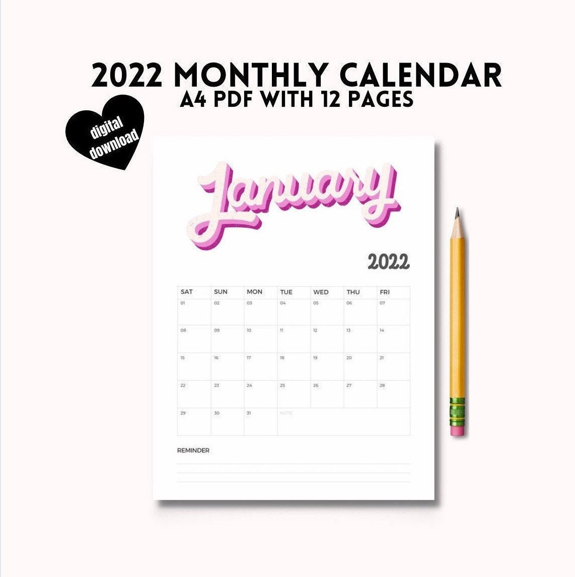 Calendar 2022 Pdf