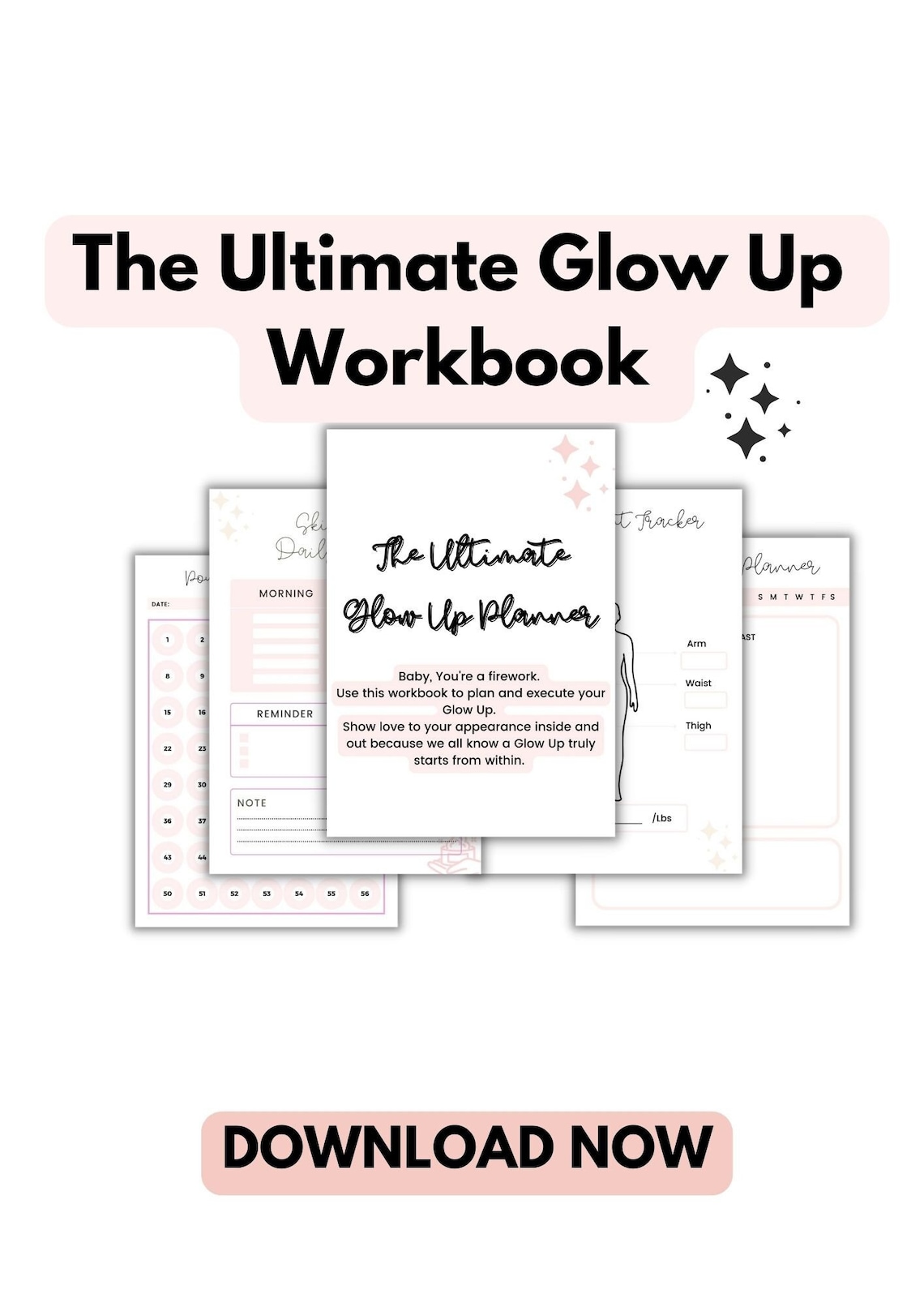 The Ultimate Glow up Planner, Glow up Workbook and Guide, PLUS BONUS ...