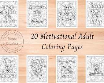 Adult Coloring Pages Inspirational - Etsy