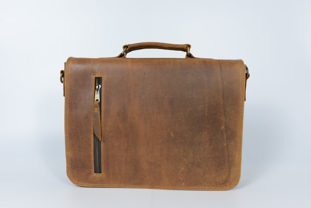 Personalized Leather Briefcase for Men, Messenger Bag, Shoulder Bag ...
