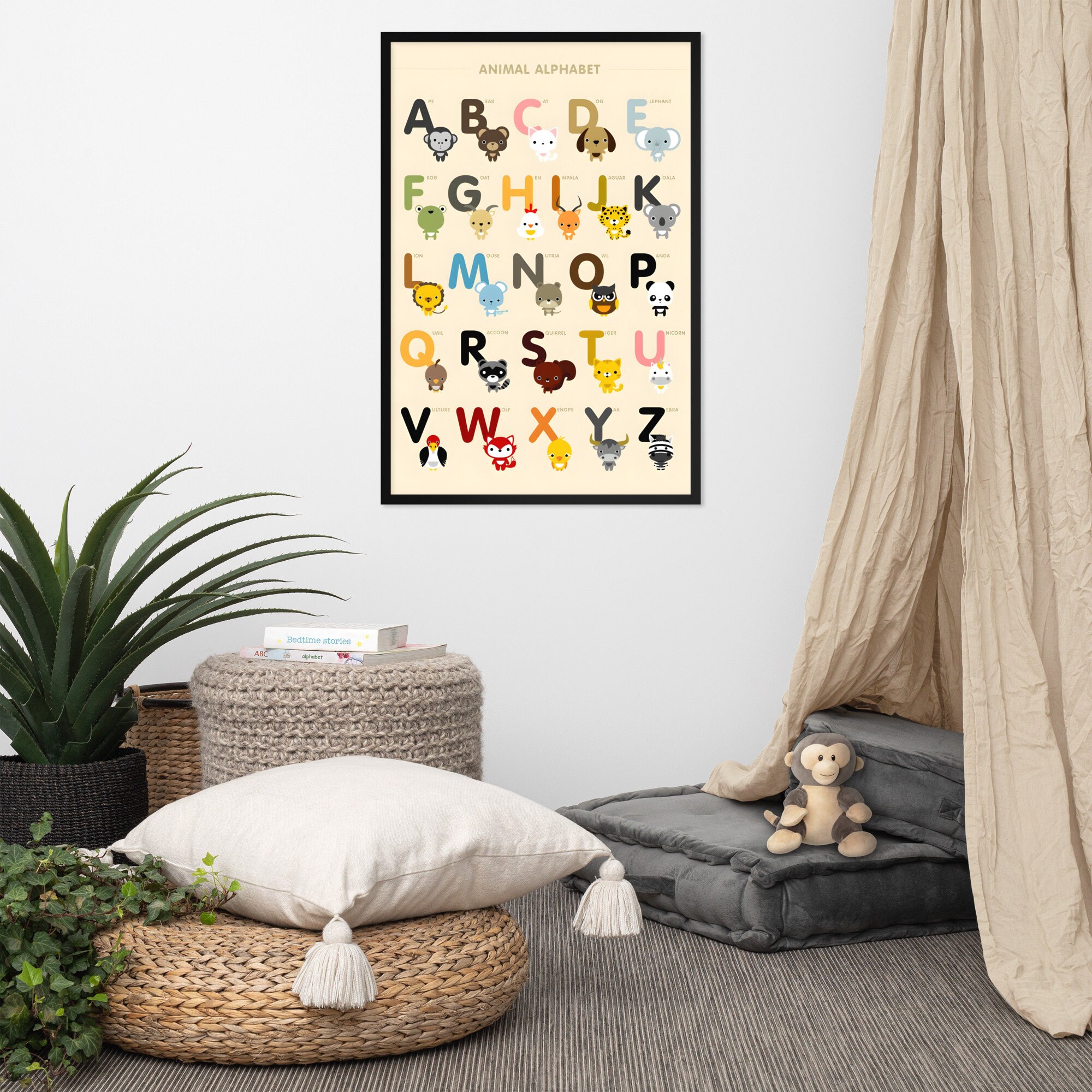 Alphabet ABC Animals Poster, Back to School Poster, Alphabet Teachers ...