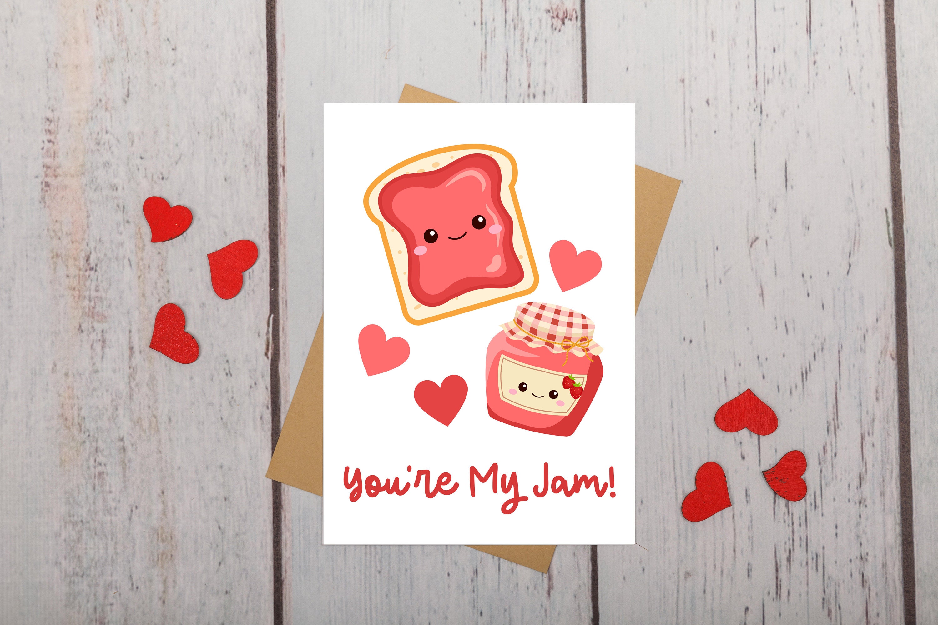 You're My Jam! Printable Card | Cute Valentine Card, Strawberry Lovers ...
