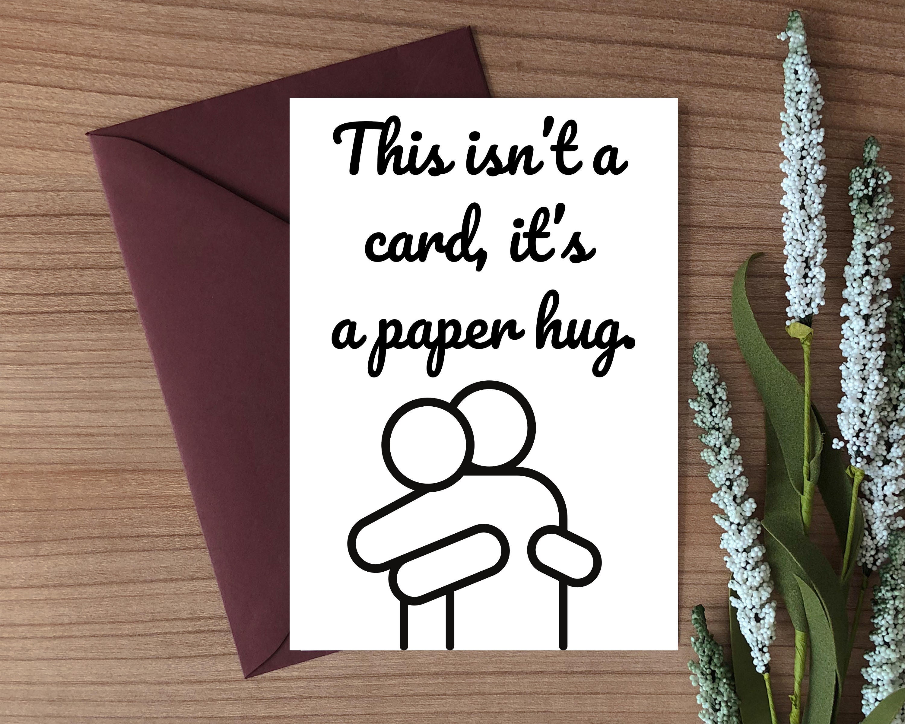 Apology Card / Sympathy Card / This Isn't a Card It's a Paper Hug All ...