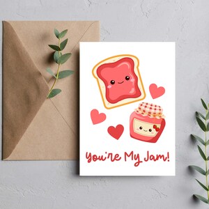 You're My Jam! Printable Card | Cute Valentine Card, Strawberry Lovers ...