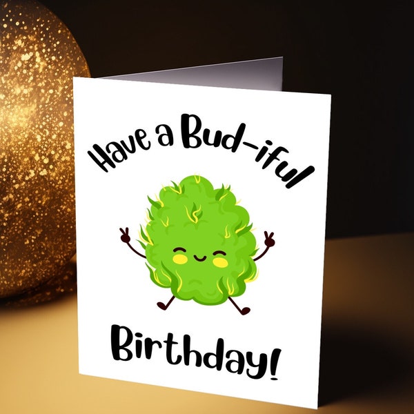 Weed Birthday Card - Etsy