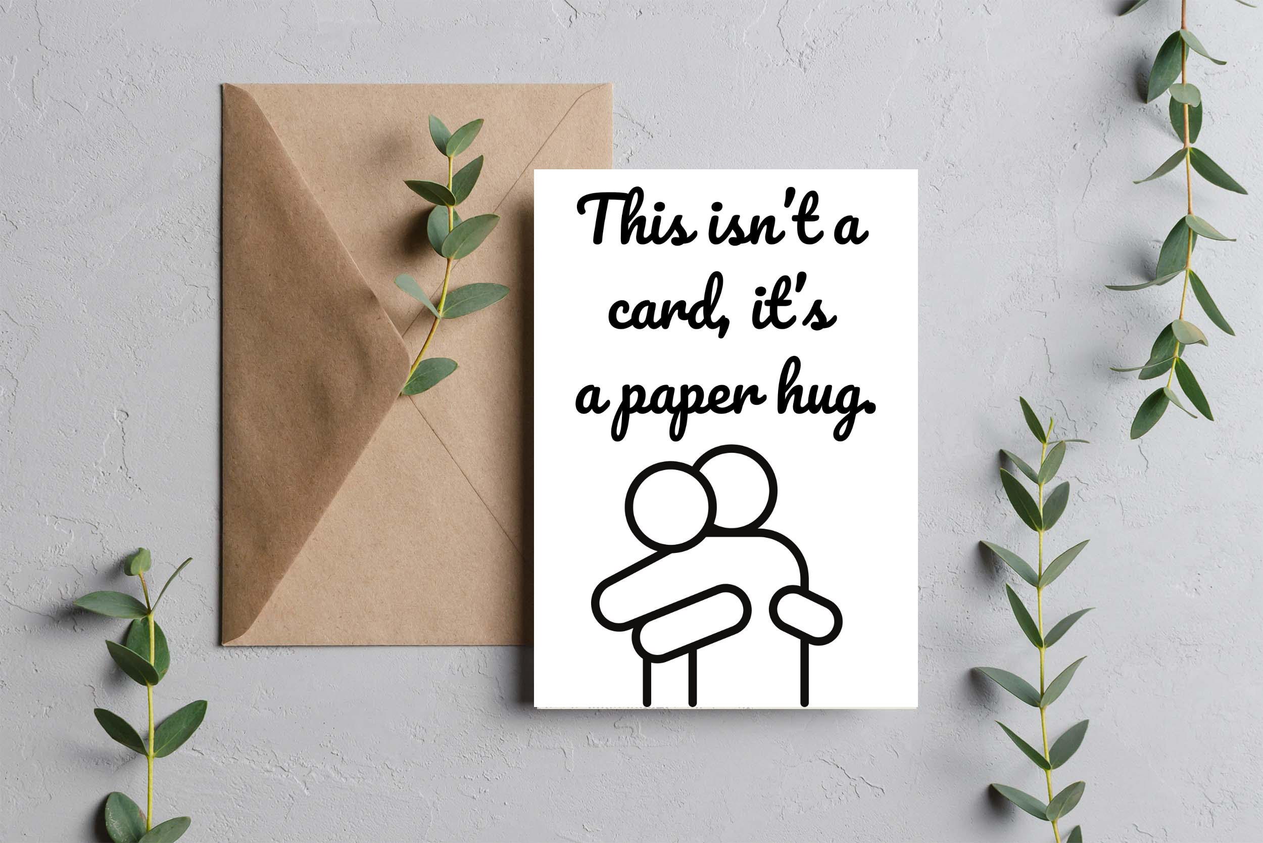 Apology Card / Sympathy Card / This Isn't a Card It's a Paper Hug All ...