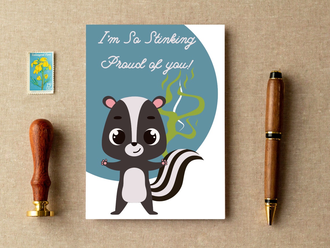 Congratulations Card Stinking Proud I'm so Proud of You Graduation Card ...