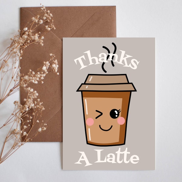 Coffee Thank You - Etsy