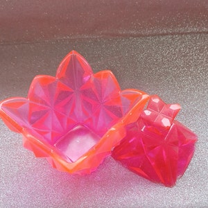 Vintage Style Purple Trinket Box - Etsy