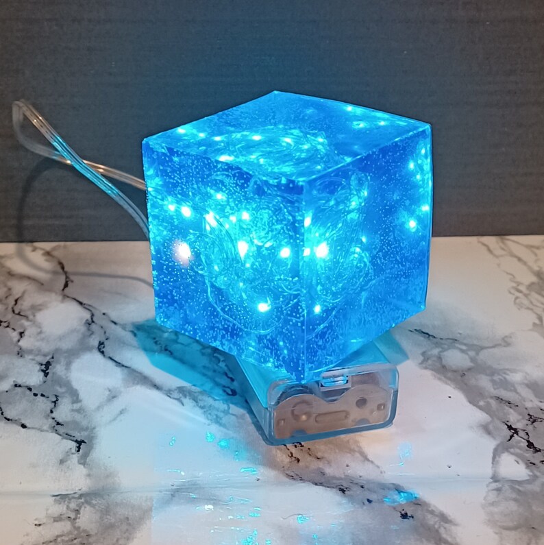 Fairy Light Cube Lamp - Etsy