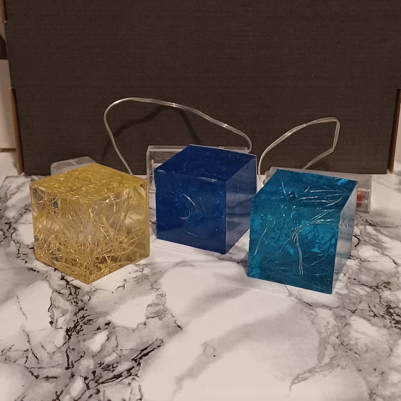 Fairy Light Cube Lamp - Etsy