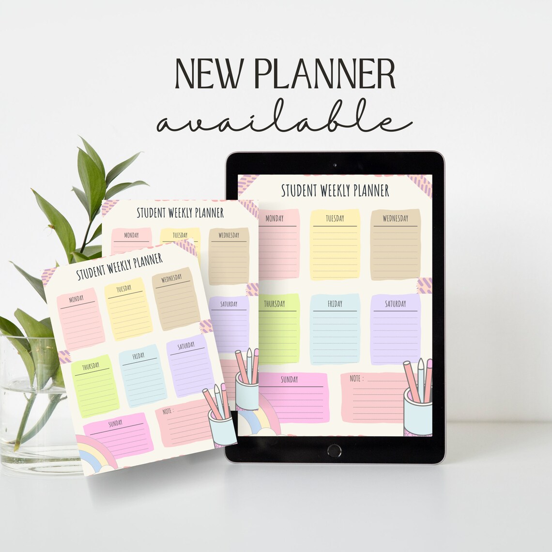 College Student Weekly Planner Printable Student Planner - Etsy