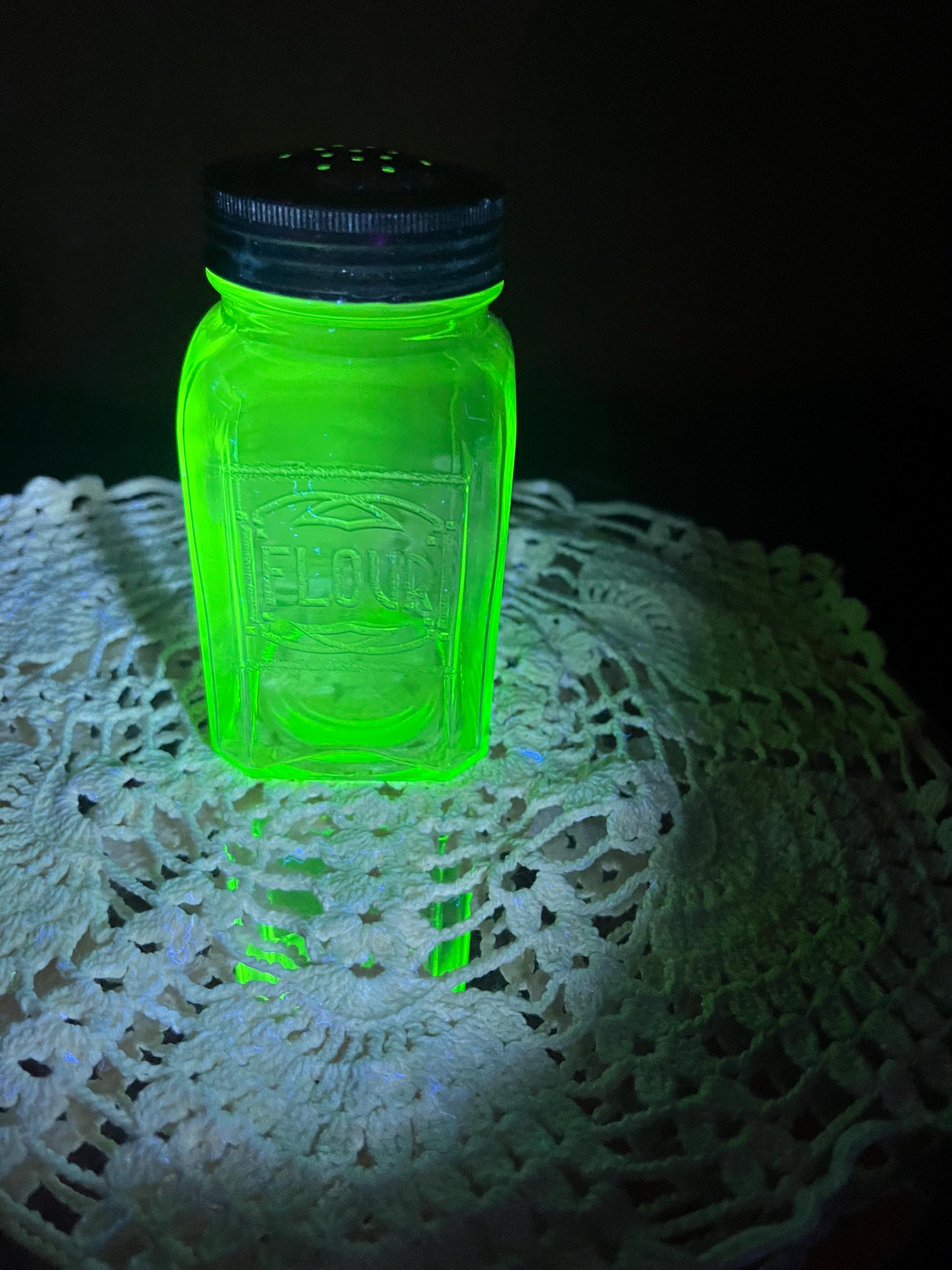 Depression Glass Shakers - Pink and Green - Etsy