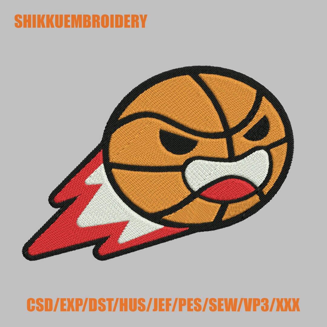 7 Size Fireball Embroidery Design Instant Download 9 Formats Embroidery ...