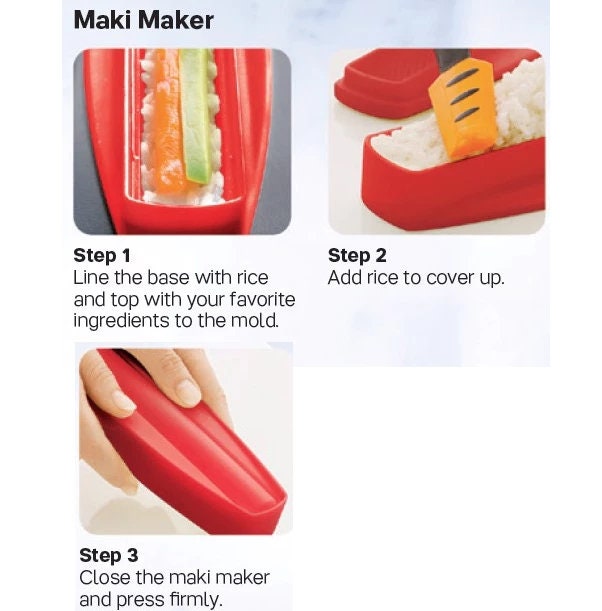 Tupperware Sushi Maki Nigiri Maker Set Japanese Traditional Food - Etsy