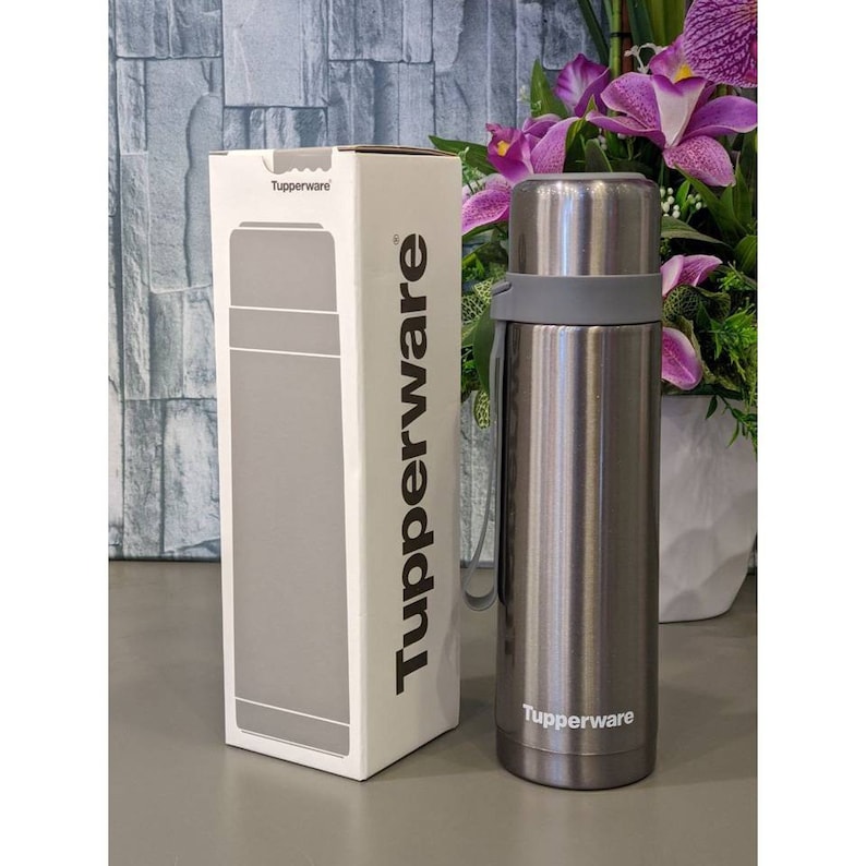 Tupperware Duo Tup Thermal Flask Hot or Cold Drink Container Leak Proof Double Wall Easy Pour - Etsy