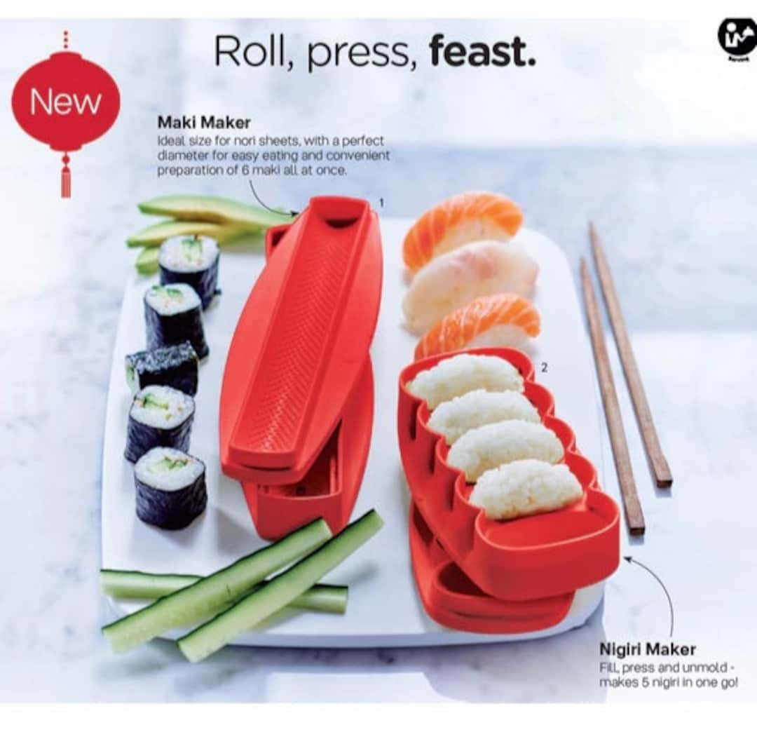 Tupperware Sushi Maki Nigiri Maker Set Japanese Traditional Food - Etsy