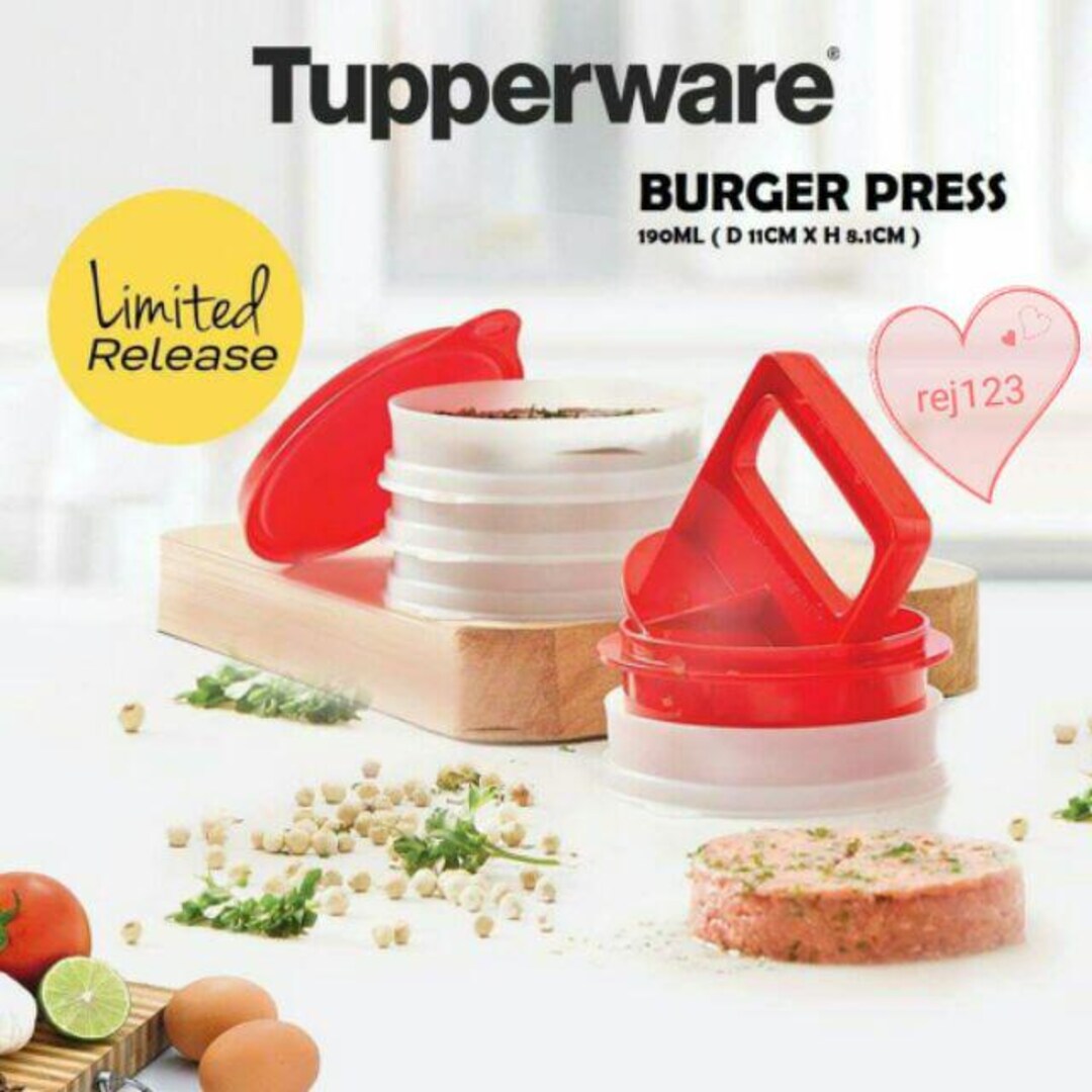 Tupperware Brands Hamburger Press & Keeper Set - Etsy