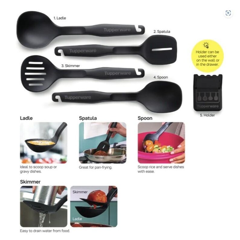 Tupperware Limited Edition Compact Kitchen Tools Organized Ladle ...