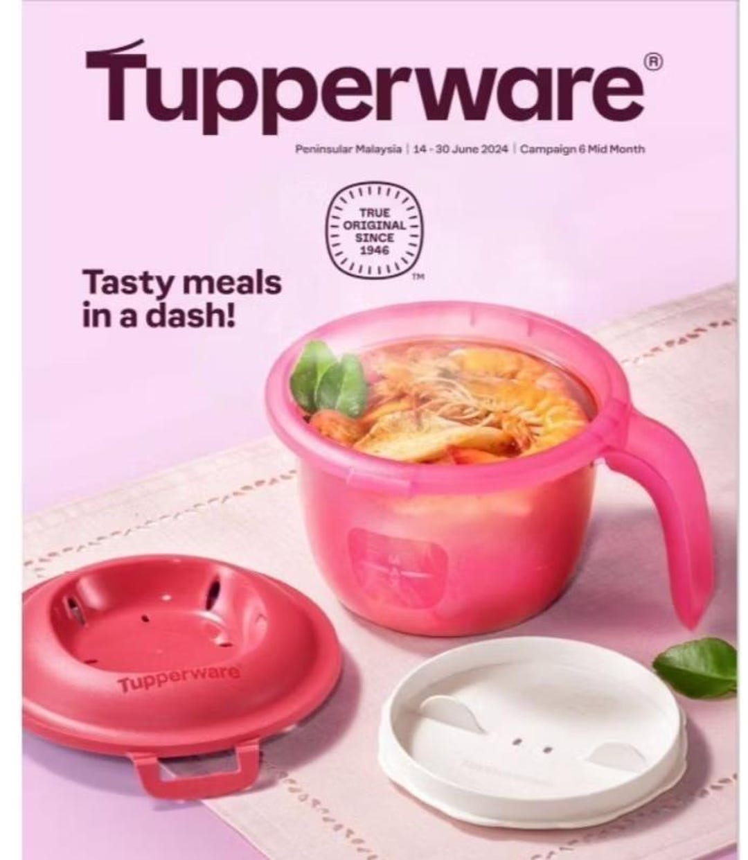 Limited Edition Tupperware Pocket Kocher 550ml Mikrowellengeeignet ...