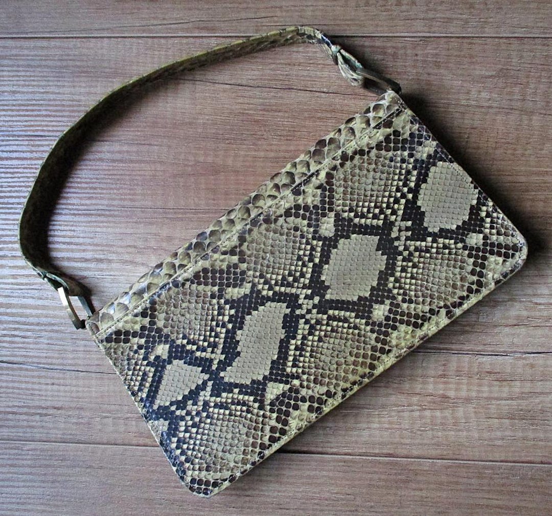 Snake Skin Genuine Python Skin Clutch Purse Handbag FREE SHIPPING - Etsy