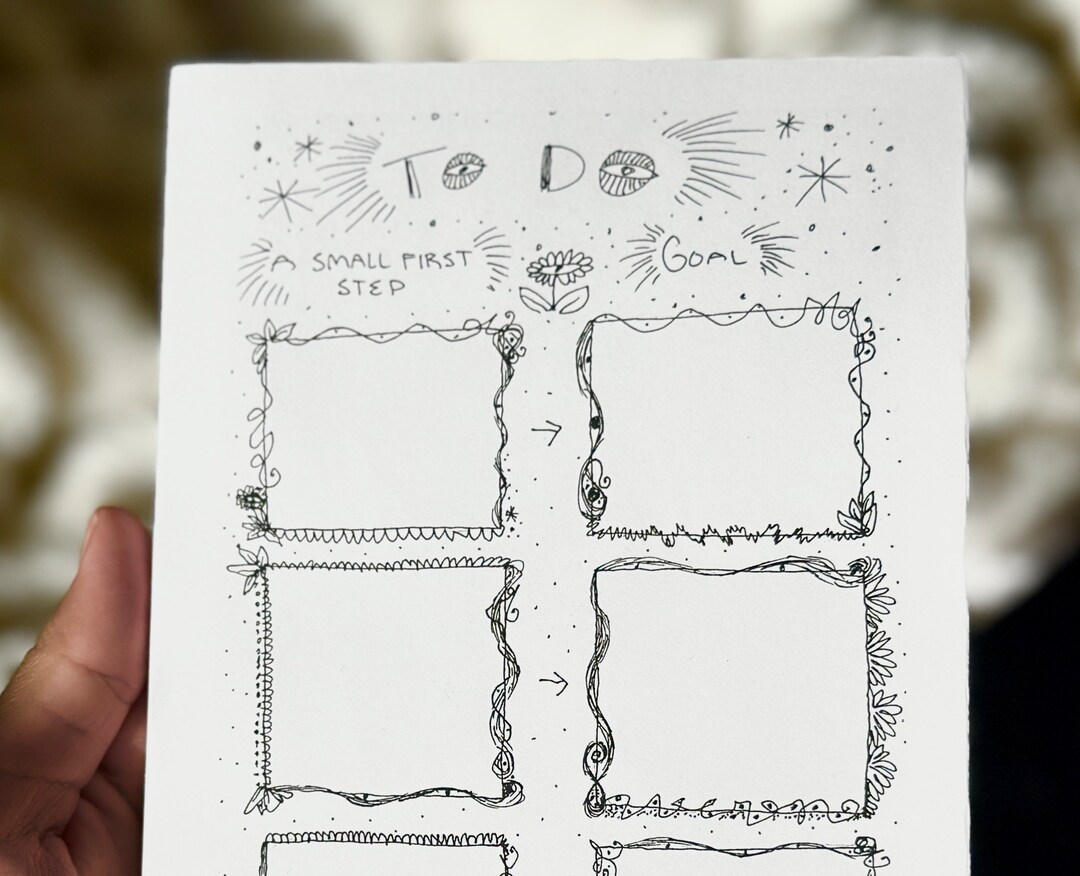 ADHD to Do List Notepad Cute Illustrated - Etsy