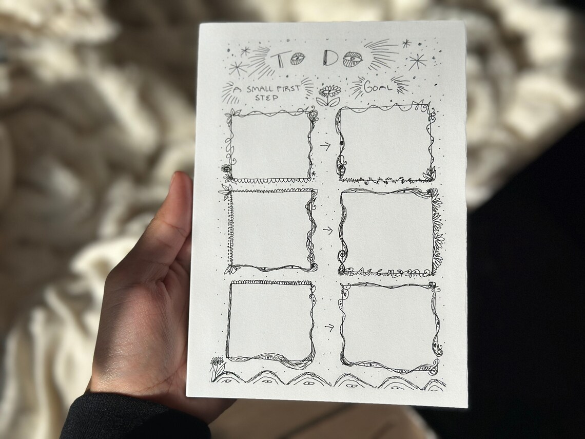 ADHD to Do List Notepad - Cute Illustrated! - Etsy