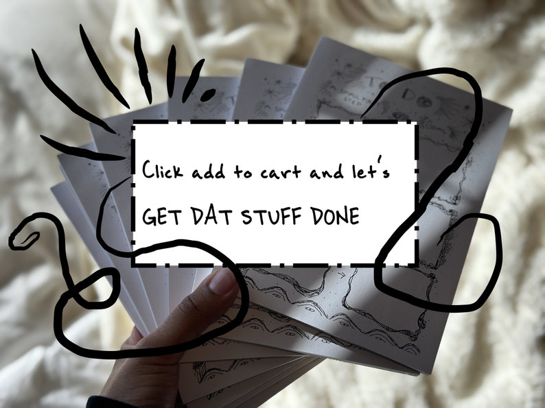 ADHD to Do List Notepad - Cute Illustrated! - Etsy