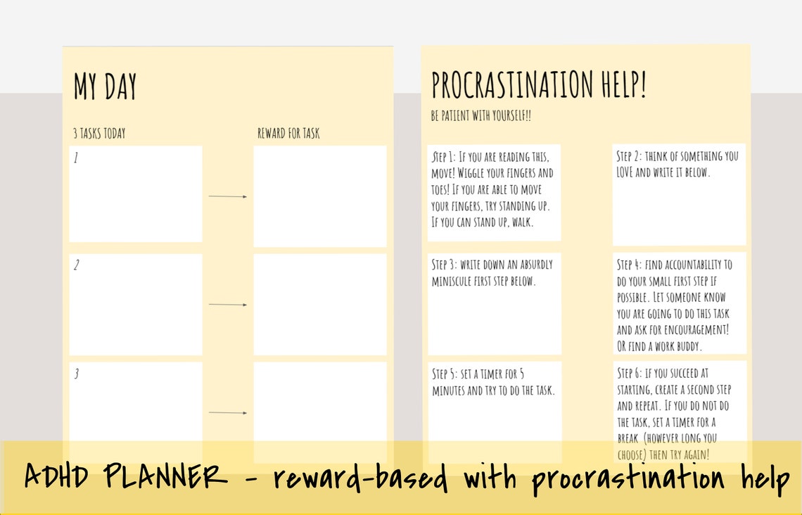 The ADHD College Student Planner - Etsy