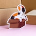 Cute Cat in Box Sticker Calico Cat Sticker Gift for Cat - Etsy