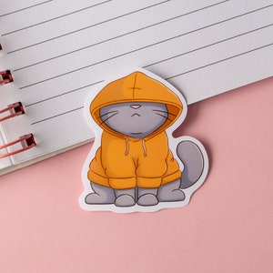 Cute Cats in Hoodies Sticker Pack - Laptop Stickers - Gift for Cat ...