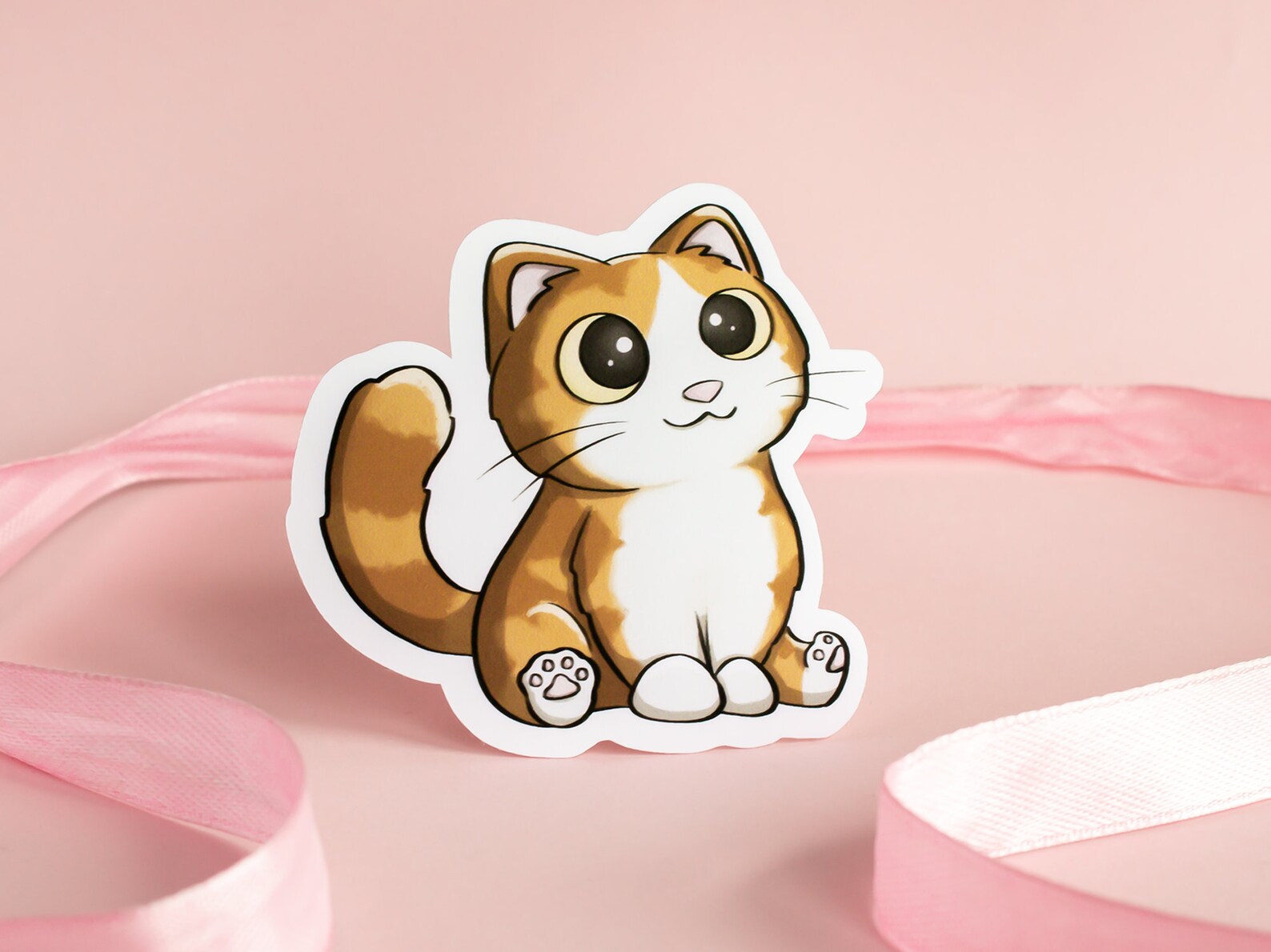 Cute Cat Sticker Laptop Sticker Waterproof Sticker - Etsy