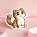 Cute Cat Sticker Laptop Sticker Waterproof Sticker - Etsy
