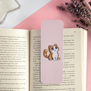 Cute Cat Bookmark - Cat Bookmark - Cute Stationery - Pink Bookmark ...