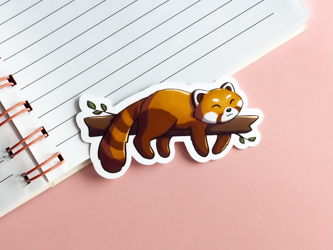 Red Panda Sticker Pack Laptop Stickers Planner Sticker - Etsy