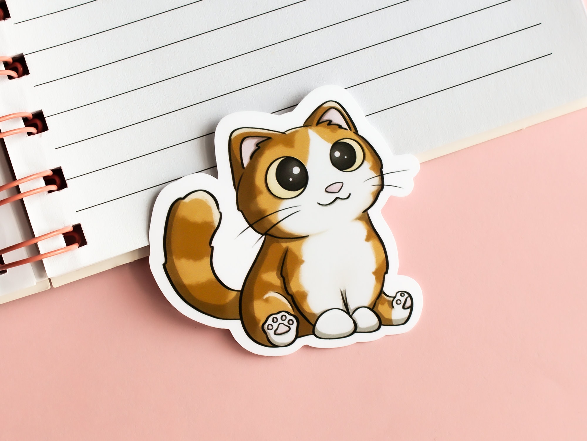 Cute Cat Sticker Laptop Sticker Waterproof Sticker - Etsy