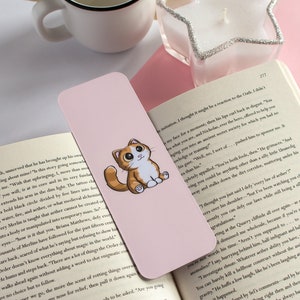 Cute Cat Bookmark - Cat Bookmark - Cute Stationery - Pink Bookmark ...