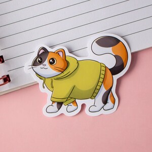 Cute Cats in Hoodies Sticker Pack - Laptop Stickers - Gift for Cat ...