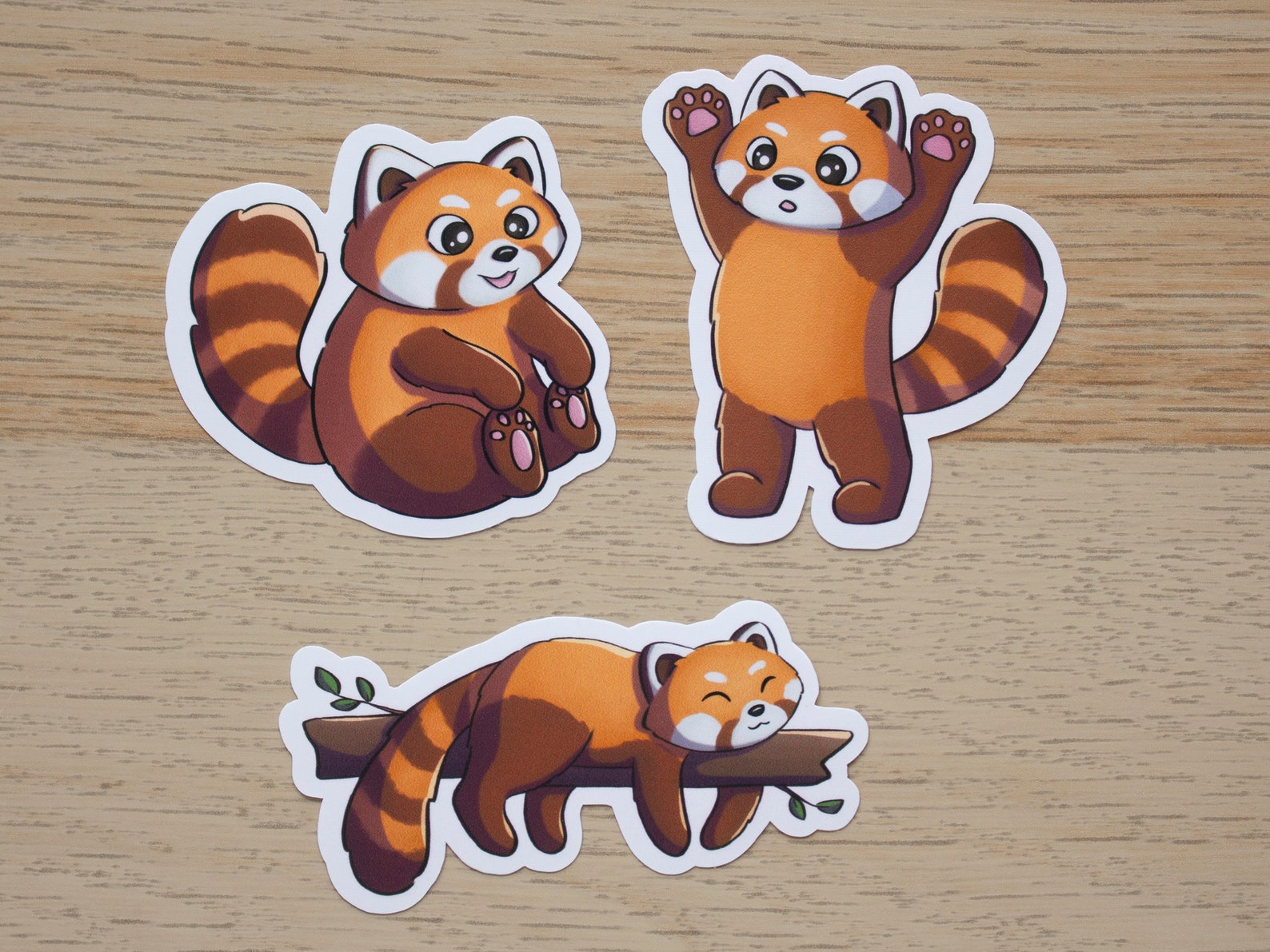 Red Panda Sticker Pack Laptop Stickers Waterproof Sticker | Etsy