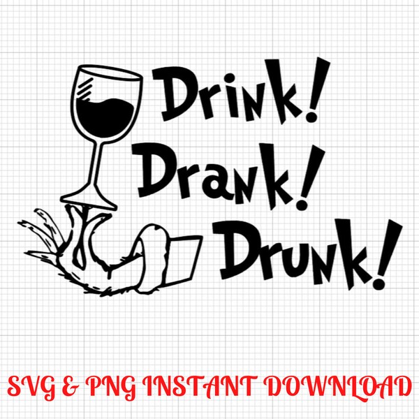 Drink Drank Drunk - Etsy