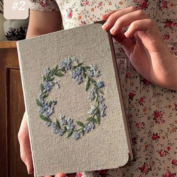 Embroidered Notebook - Etsy