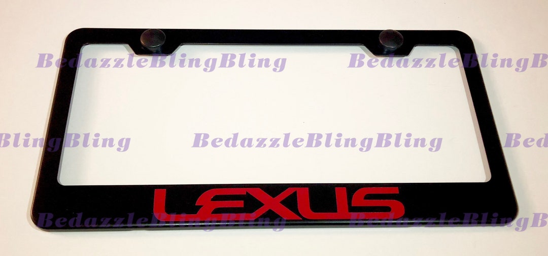 Lexus on Stainless Steel License Plate Frame W/ Bolt Caps - Etsy