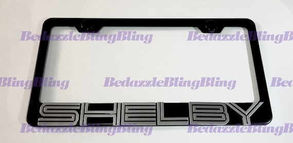 Shelby 3D Emblem Badge on Stainless Steel License Plate Frame - Etsy